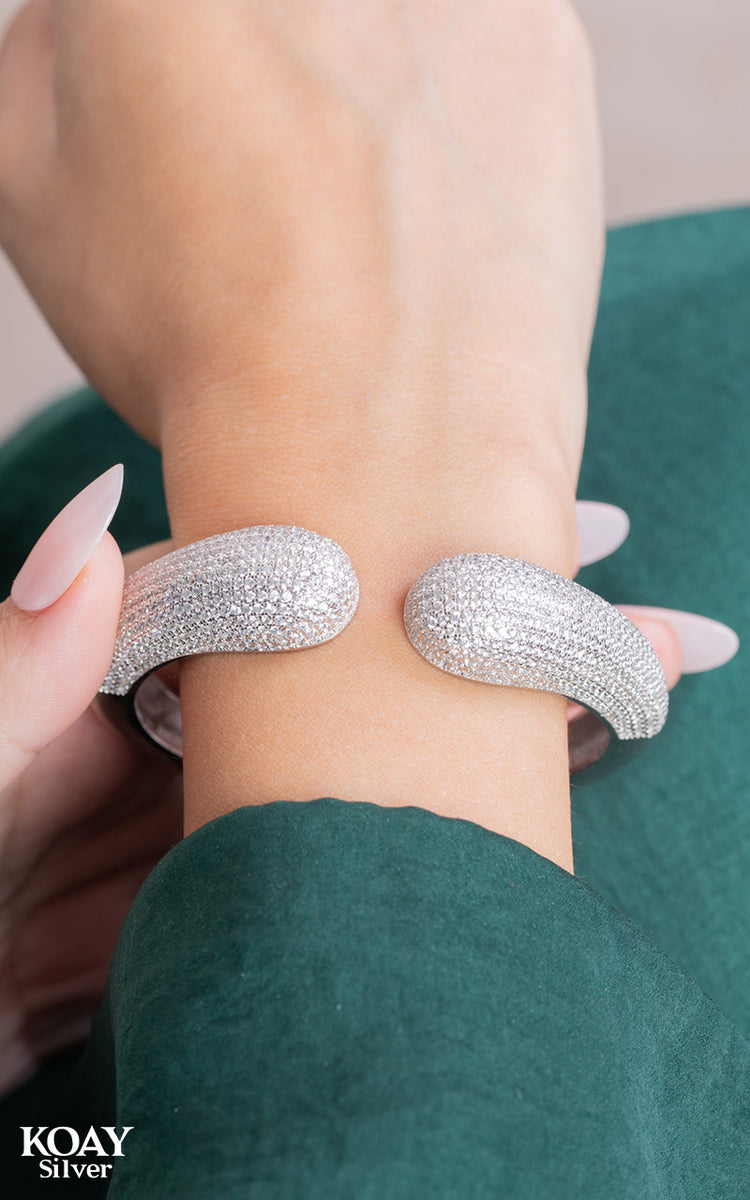 Zircons Bangle (02) – KOAY Silver Store