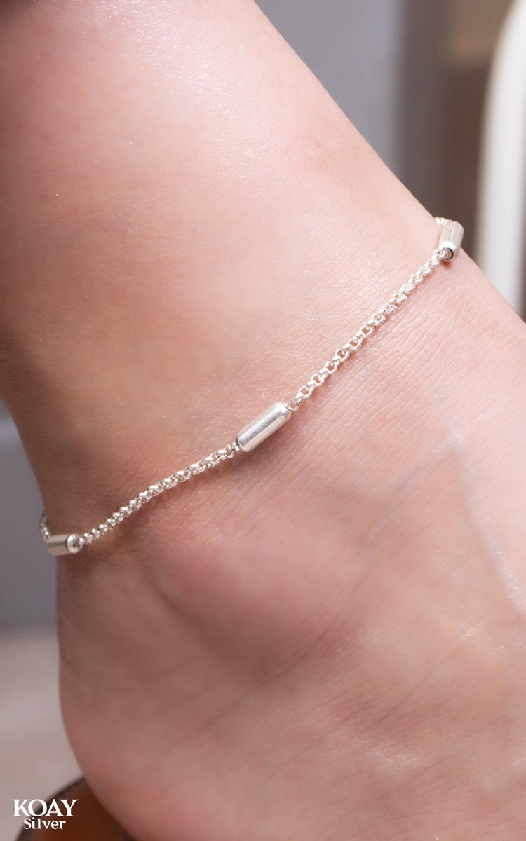 Silver TS Anklet – KOAY Silver Store