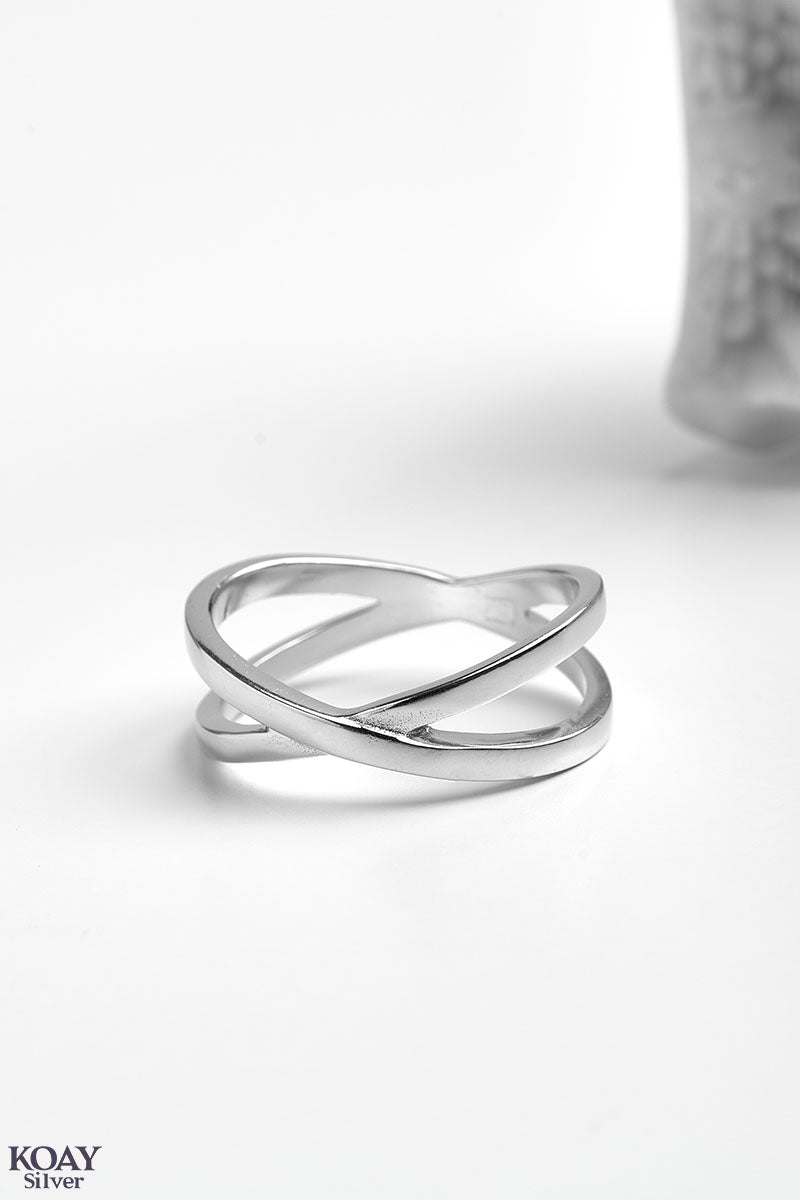 Plain X Ring(03) – KOAY Silver Store