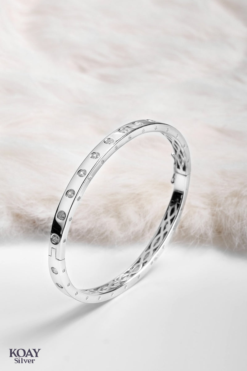 Zircon Bangle (02) – KOAY Silver Store