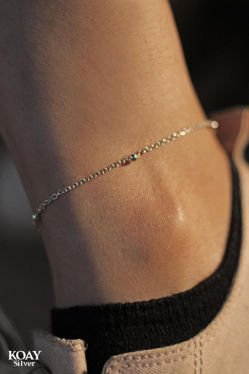 Small Balls Anklet – KOAY Silver Store
