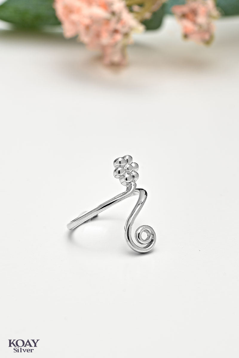 Spiral Flower Ring – KOAY Silver Store